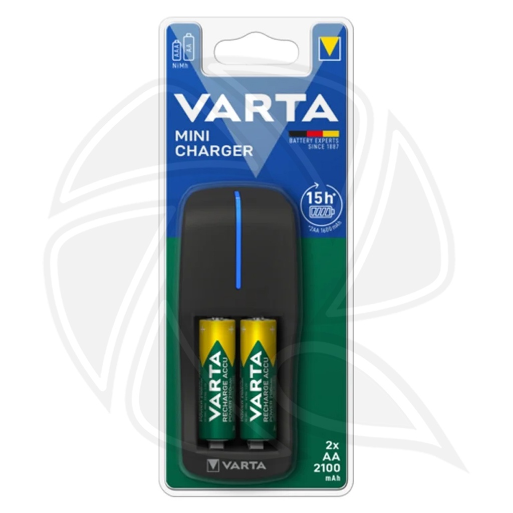 VARTA Mini Charger EU with 2AA 2100mAh | Qartaj