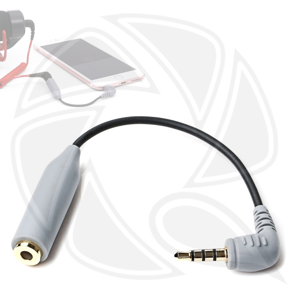 BOYA BY-CIP2 3.5mm TRS Female to TRRS Male Microphone Adapter Cable for Smartphones (2.4") | Qartaj